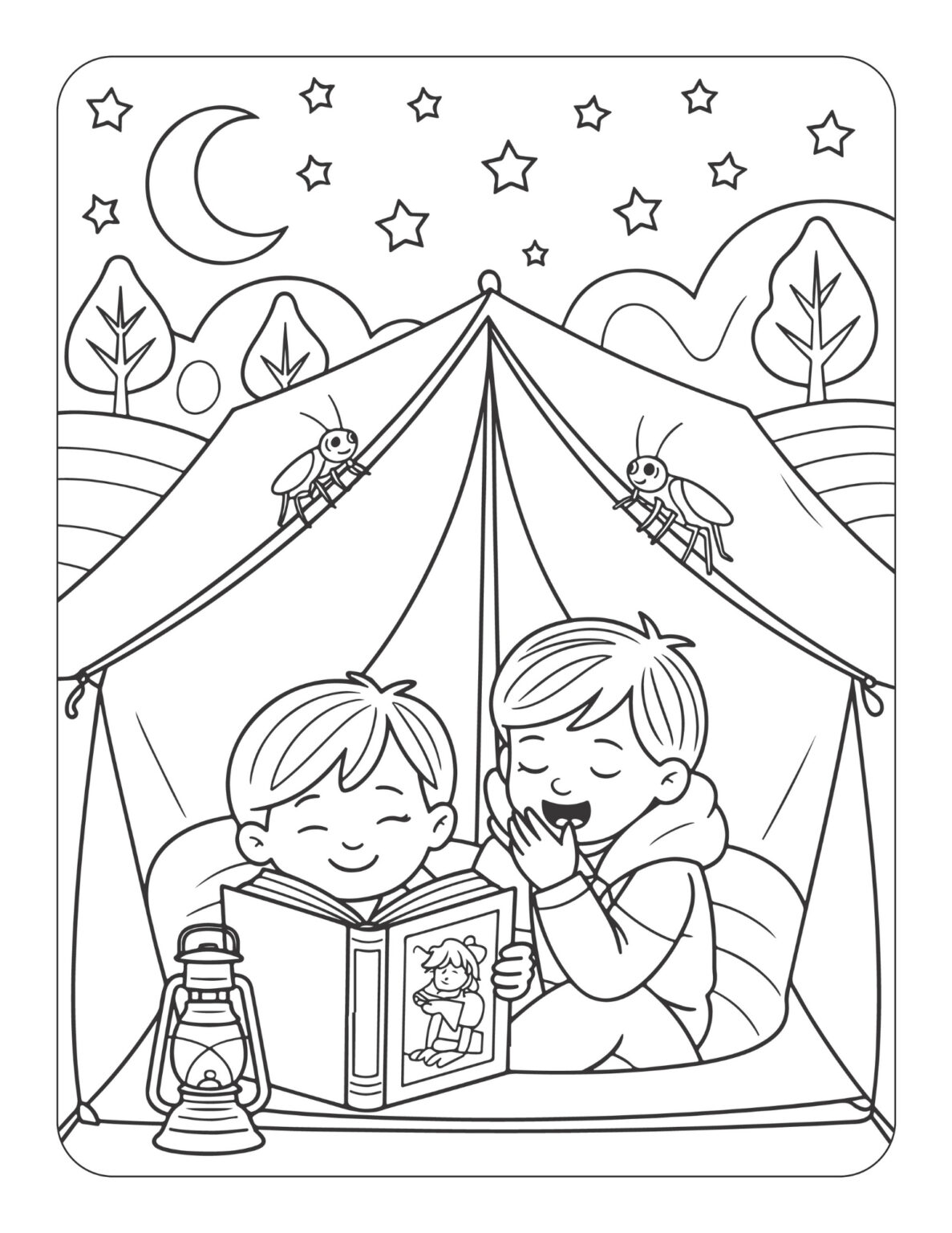 Camp Out! Coloring and Activity Adventure Book for Kids